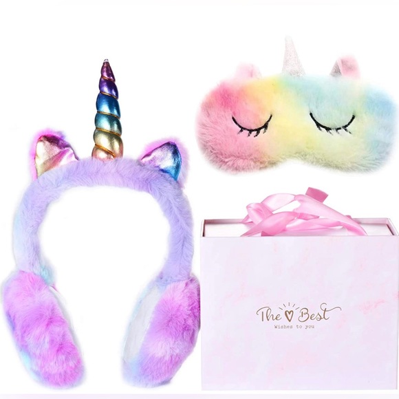 Accessories | Unicorn Ear Muff And Sleep Mask Set Girls | Poshmark